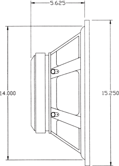 Radian Audio 2215B 15" Woofer - Radian 15" 2215B. Radian 2215B low frequency wooferer - Radian ...