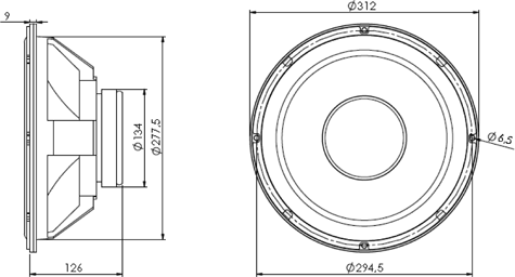 Beyma Speakers - Beyma 12BR70 speaker - Beyma 12BR70 250 watt 12 ...