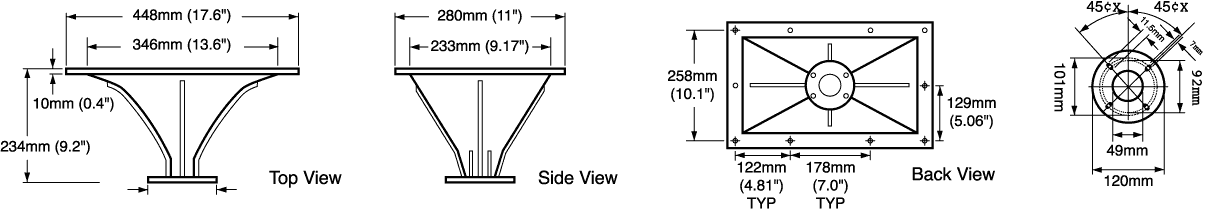 P.Audio 4528 2" Horns | diyAudio